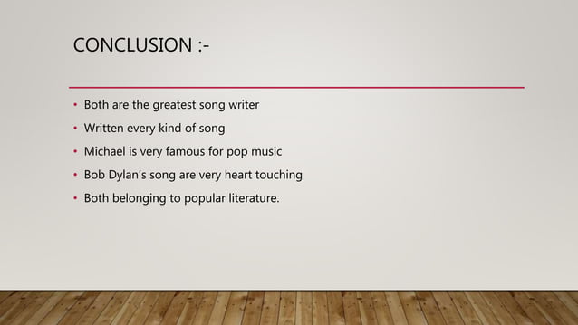 Bob dylan and_michael_jackson_presentation_ | PPTX