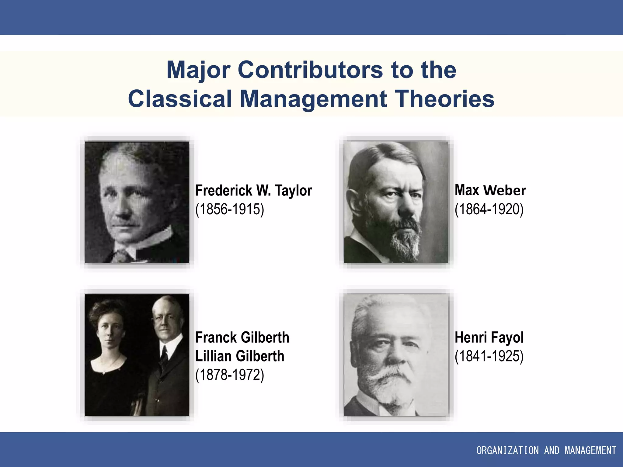 classical approaches to management | PPTX