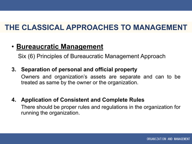 classical approaches to management | PPTX | Mechanical and Industrial ...