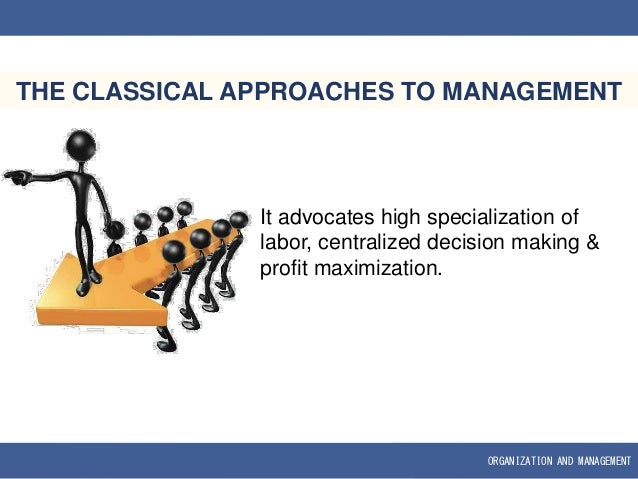 classical approaches to management