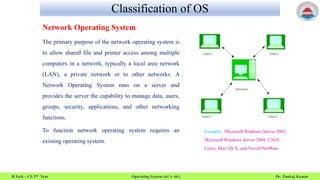 Classification of Operating System | PPTX