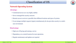 Classification of Operating System | PPTX