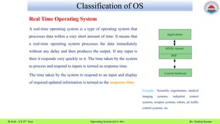 Classification of Operating System | PPTX
