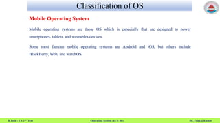 Classification of Operating System | PPTX