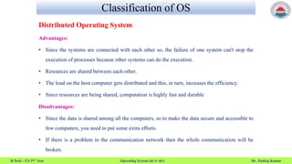 Classification of Operating System | PPTX