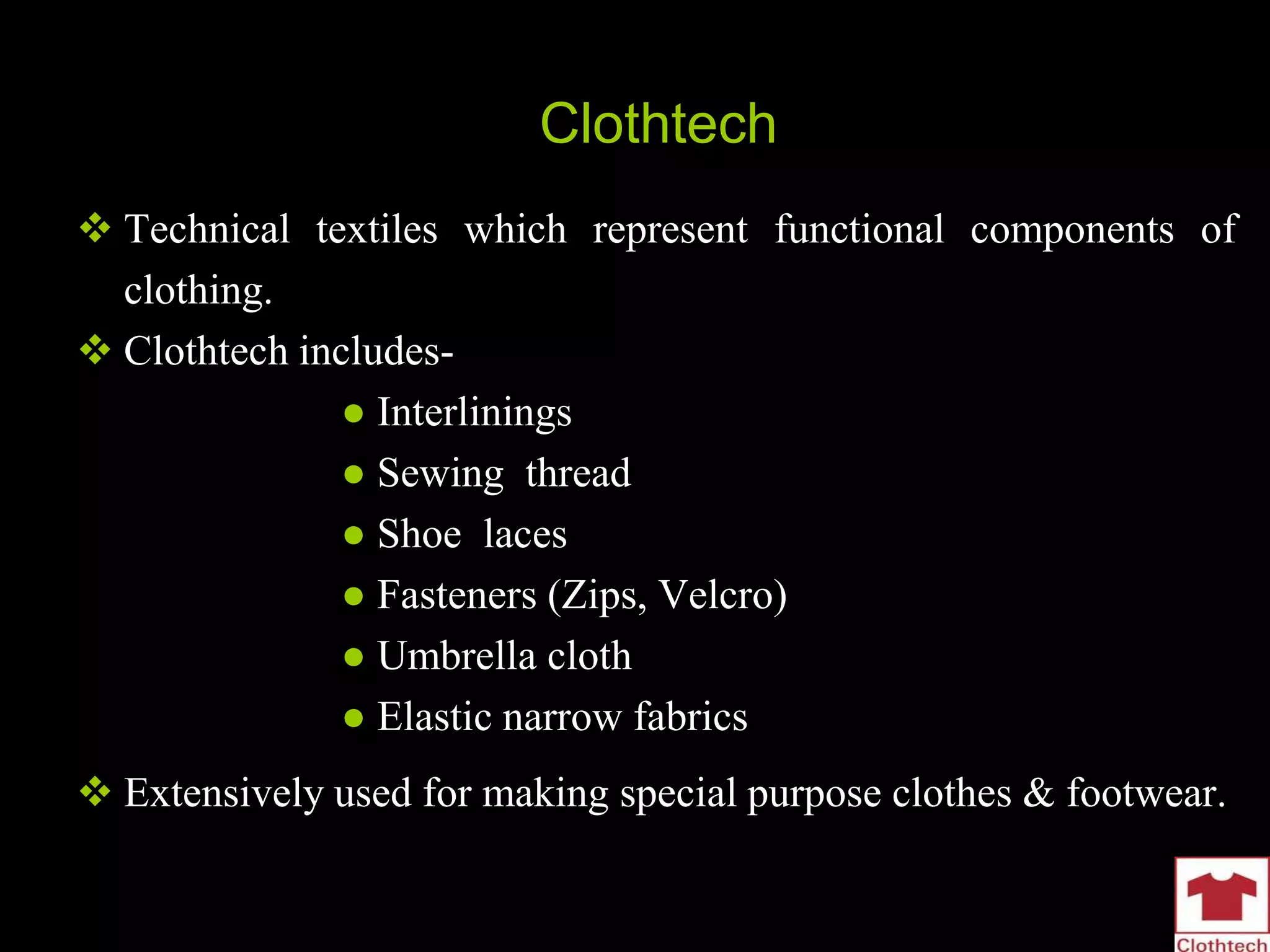 Clothtech Technical Textile | PPT