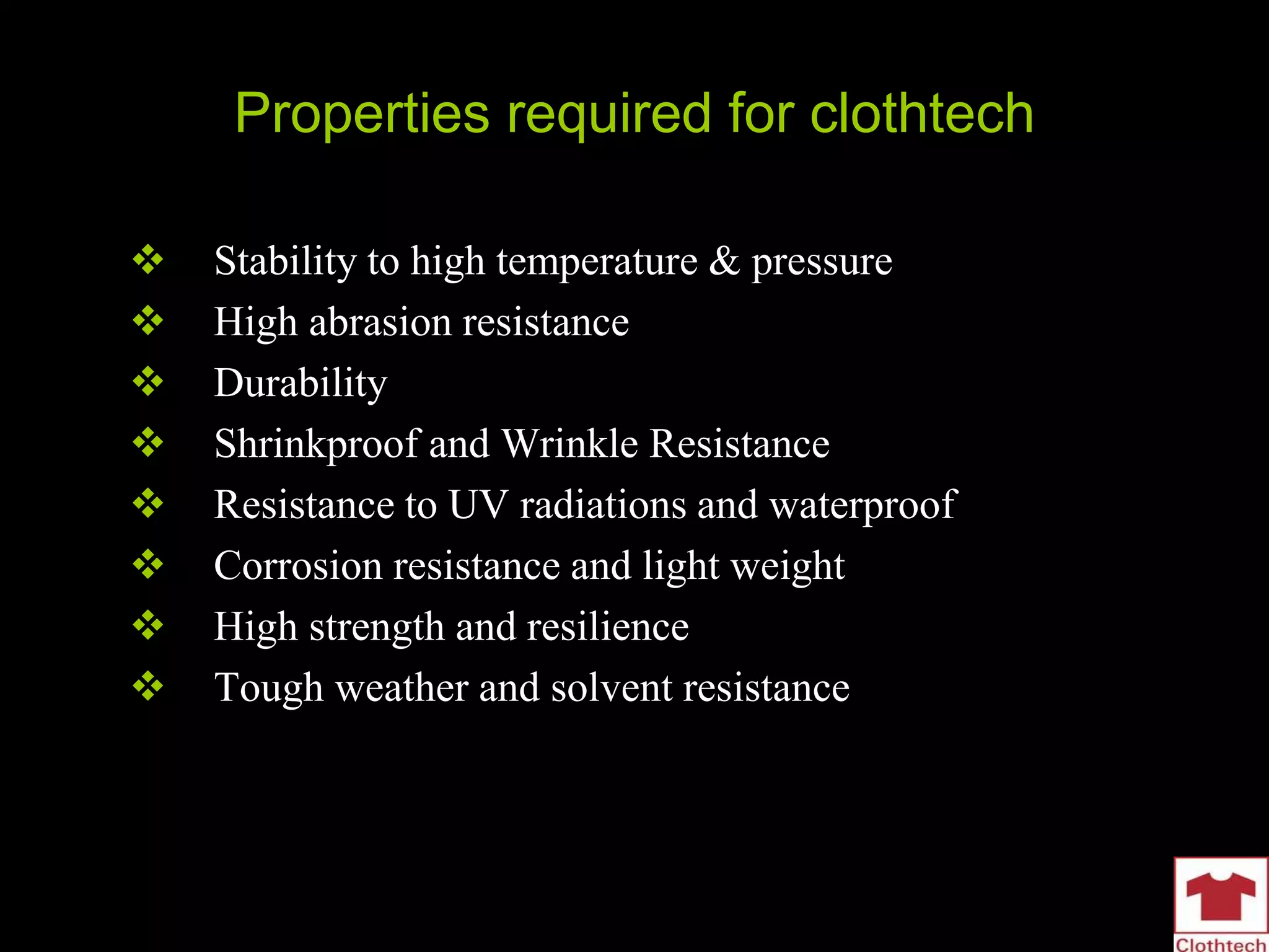 Clothtech Technical Textile | PPT