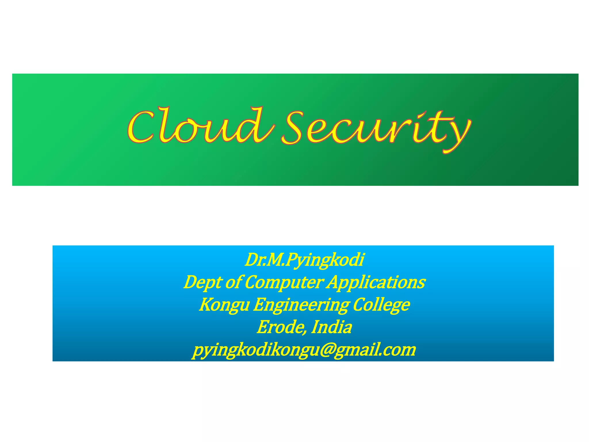 Cloud Security | PDF