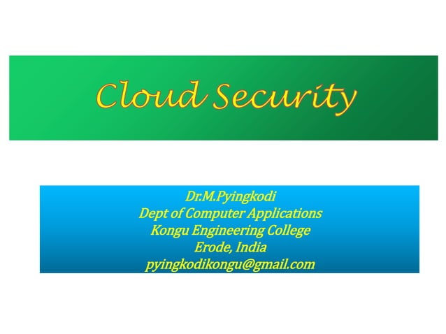 Cloud Security | PDF