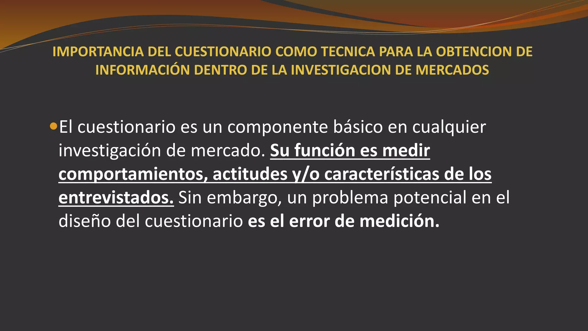 4 Cómo Diseñar Un Cuestionario De Investigación De Mercados Ex Pptx