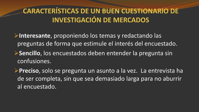 4 Cómo Diseñar Un Cuestionario De Investigación De Mercados Ex Pptx