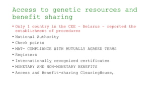 Biodiversity in CEE countries CBD challenges and opportunities for ...