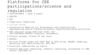 Biodiversity in CEE countries CBD challenges and opportunities for ...