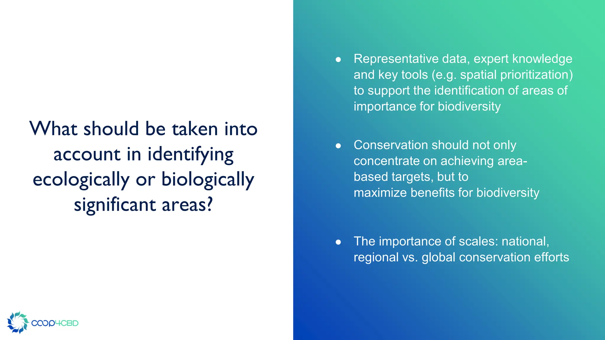 Identifying ecologically or biologically significant marine areas: a ...