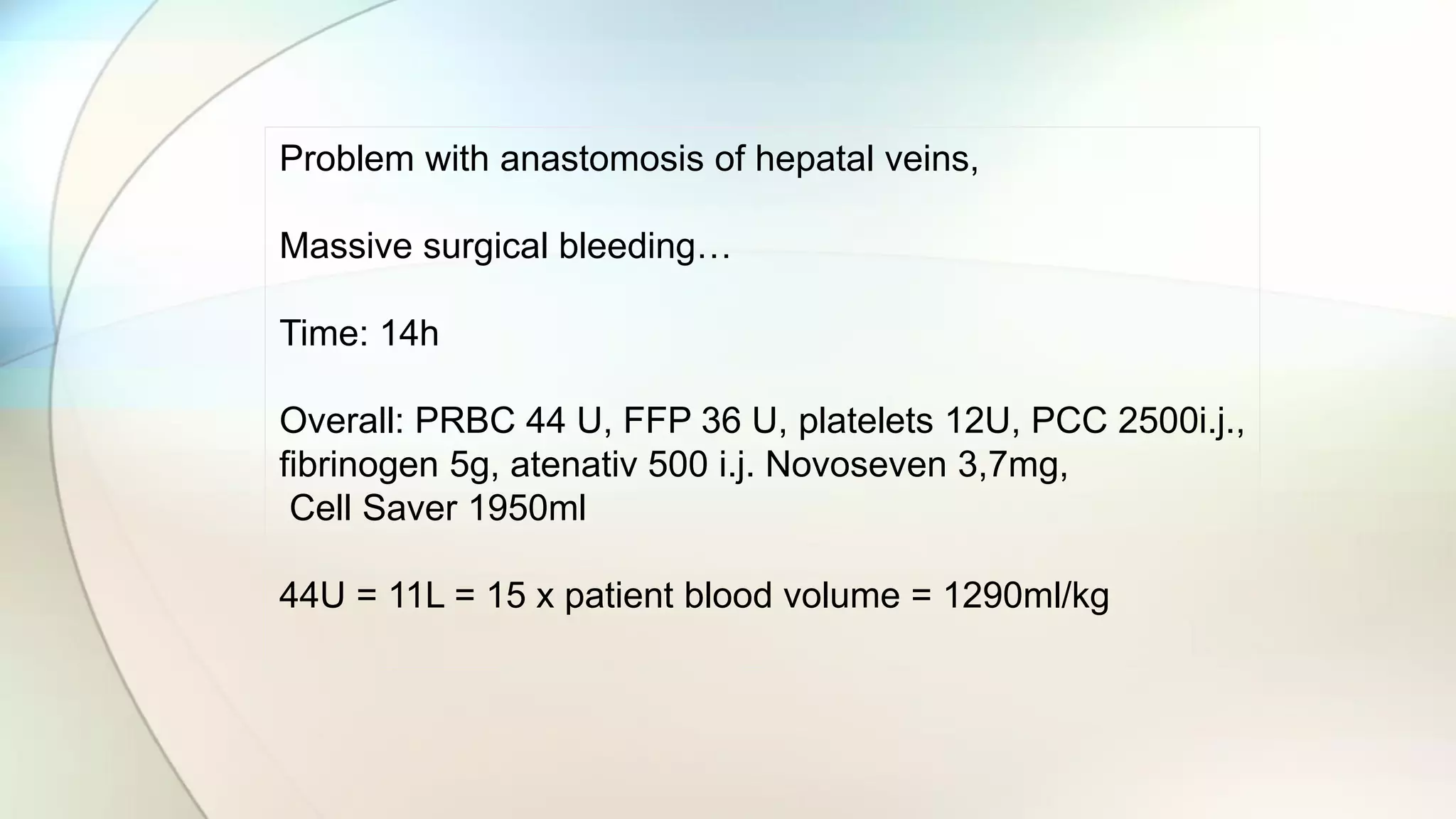 4 coagulation mamagement in paediatric liver transplantation | PDF