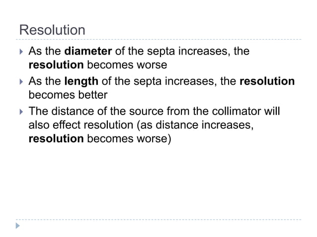 Collimators in nuclear cardiac imaging | PPTX