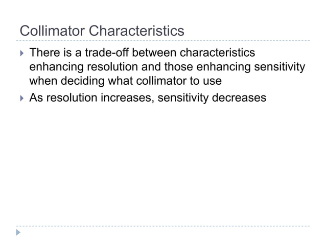 Collimators in nuclear cardiac imaging | PPTX