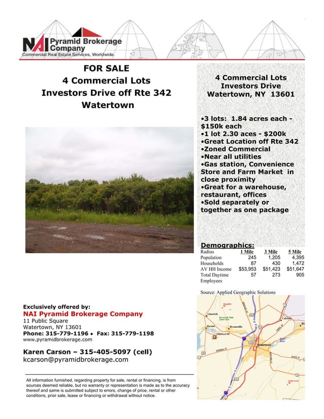 4 Commercial Lots Flyer | PDF | Free Download