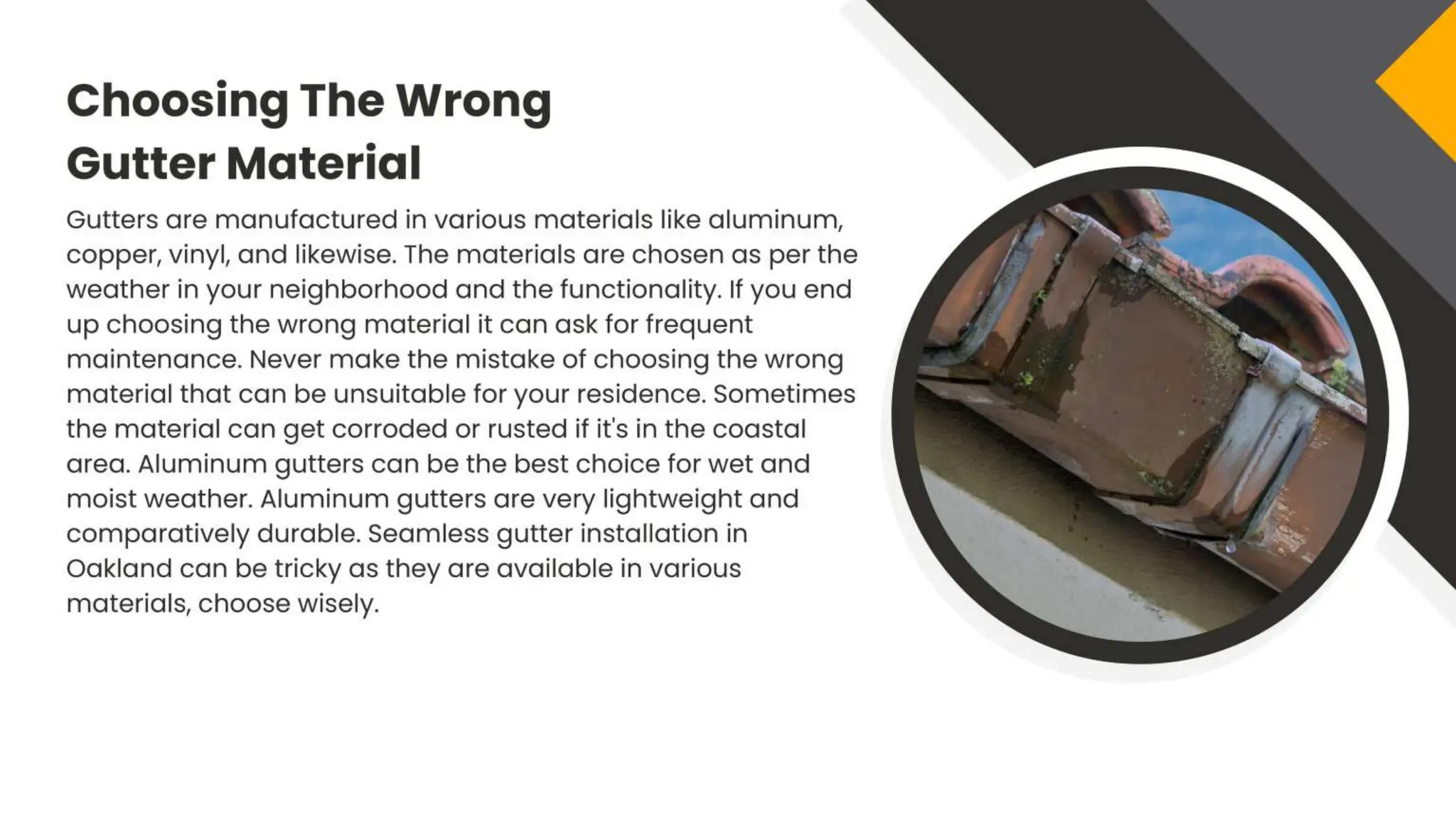 4 COMMON MISTAKES PEOPLE MAKE WITH THEIR RESIDENTIAL GUTTERS | PPTX