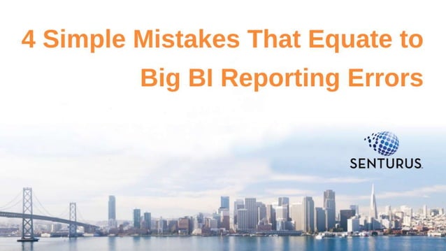 4 Common Analytics Reporting Errors to Avoid | PPT