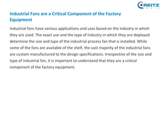 4 Common Uses of Industrial Fans | PPT