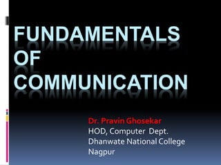 Communication fundamentals | PPTX