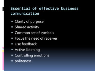 Communication fundamentals | PPTX