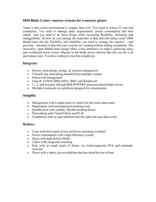 Compare Blade Servers | PDF