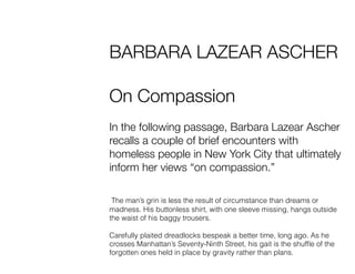 COMPASSION LESSON GRADE 10 | PDF | Food & Drink