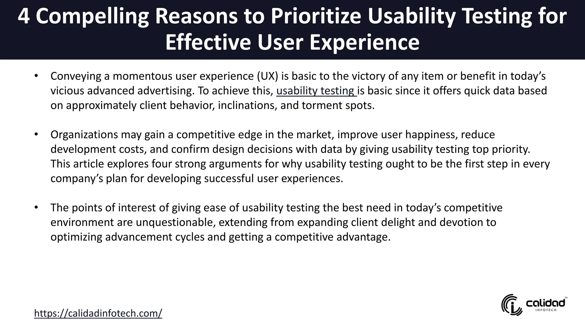 4 Compelling Reasons to Prioritize Usability Testing for Effective User ...
