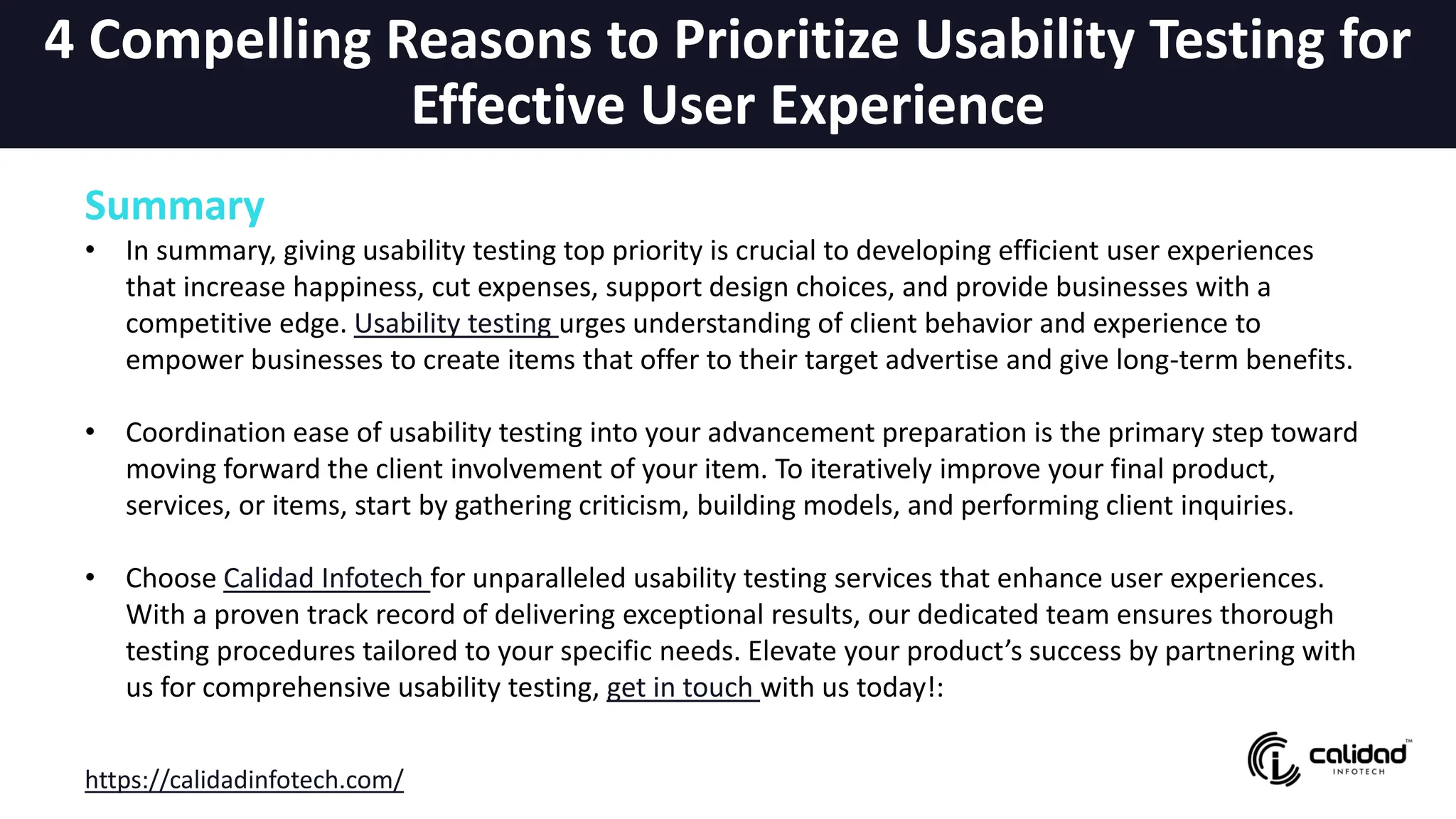 4 Compelling Reasons to Prioritize Usability Testing for Effective User ...