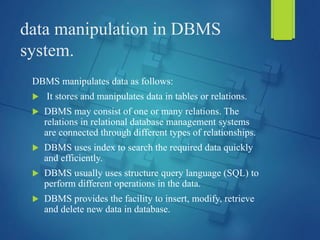 usage of index, user, data data administrator, database administrator .pptx