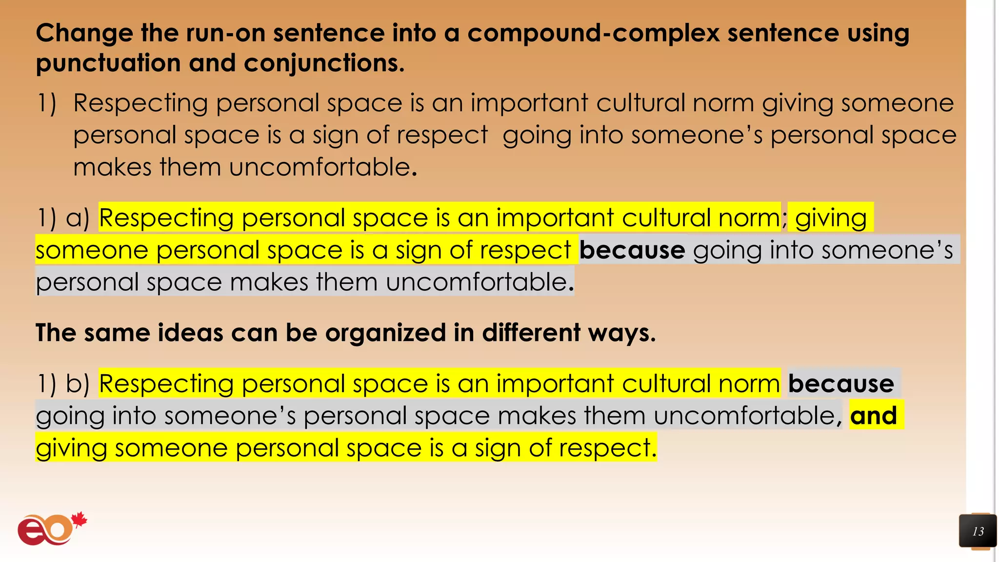 4 compound complex sentences and paragraph structure desktop | PPT