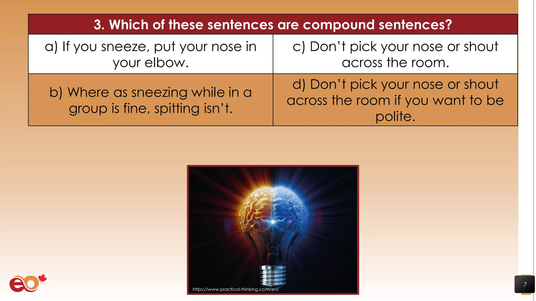 4 compound complex sentences and paragraph structure desktop | PPT
