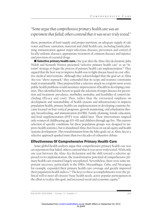 4 comprehensive versus selective lessons | PDF | Infectious Diseases | Diseases and Conditions