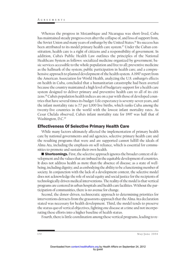 4 comprehensive versus selective lessons | PDF | Infectious Diseases ...