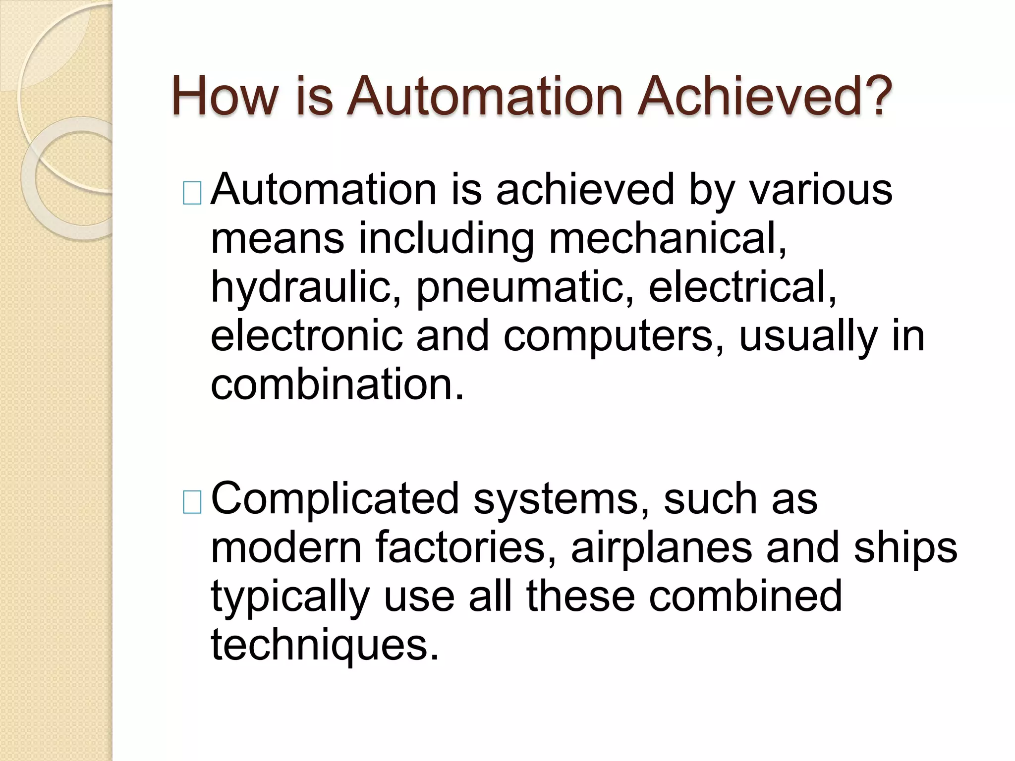4 computer assisted control and automation | PPT