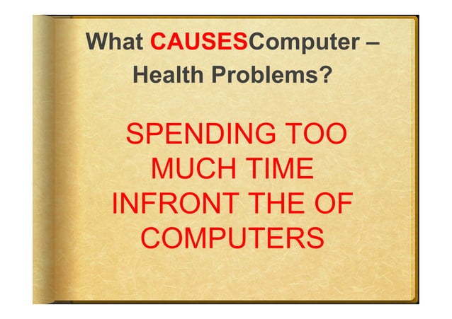 Computer health related problems | PPT