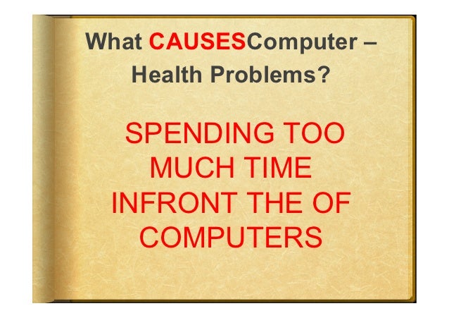 Computer health related problems