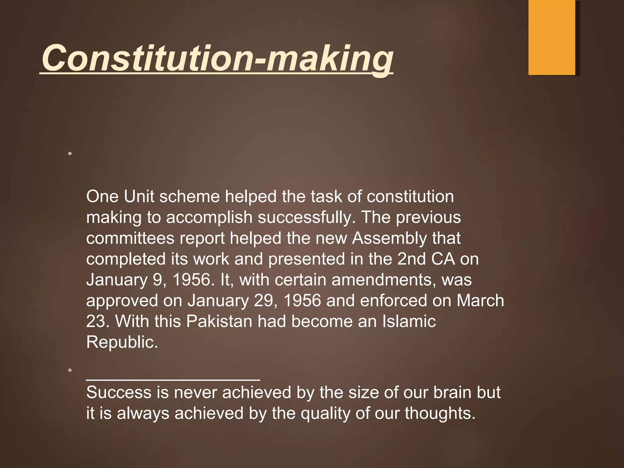 (4)constitution making1947 56 | PPT