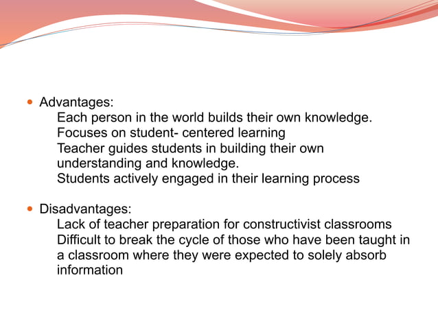 constructivism in the classroom | PPTX | Primary Education | Education