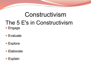 constructivism in the classroom | PPTX
