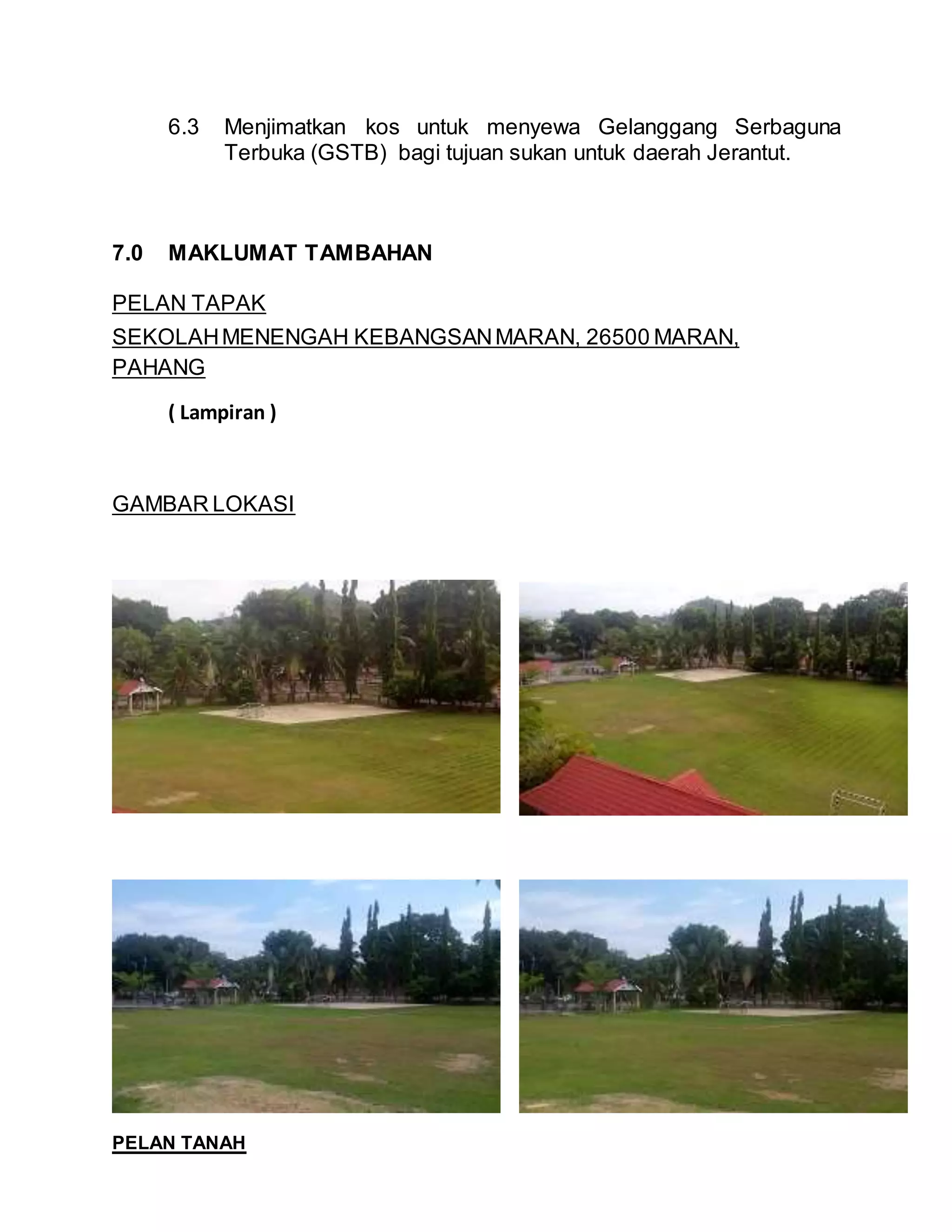 4 contoh brief projek gstb smk maran | DOCX