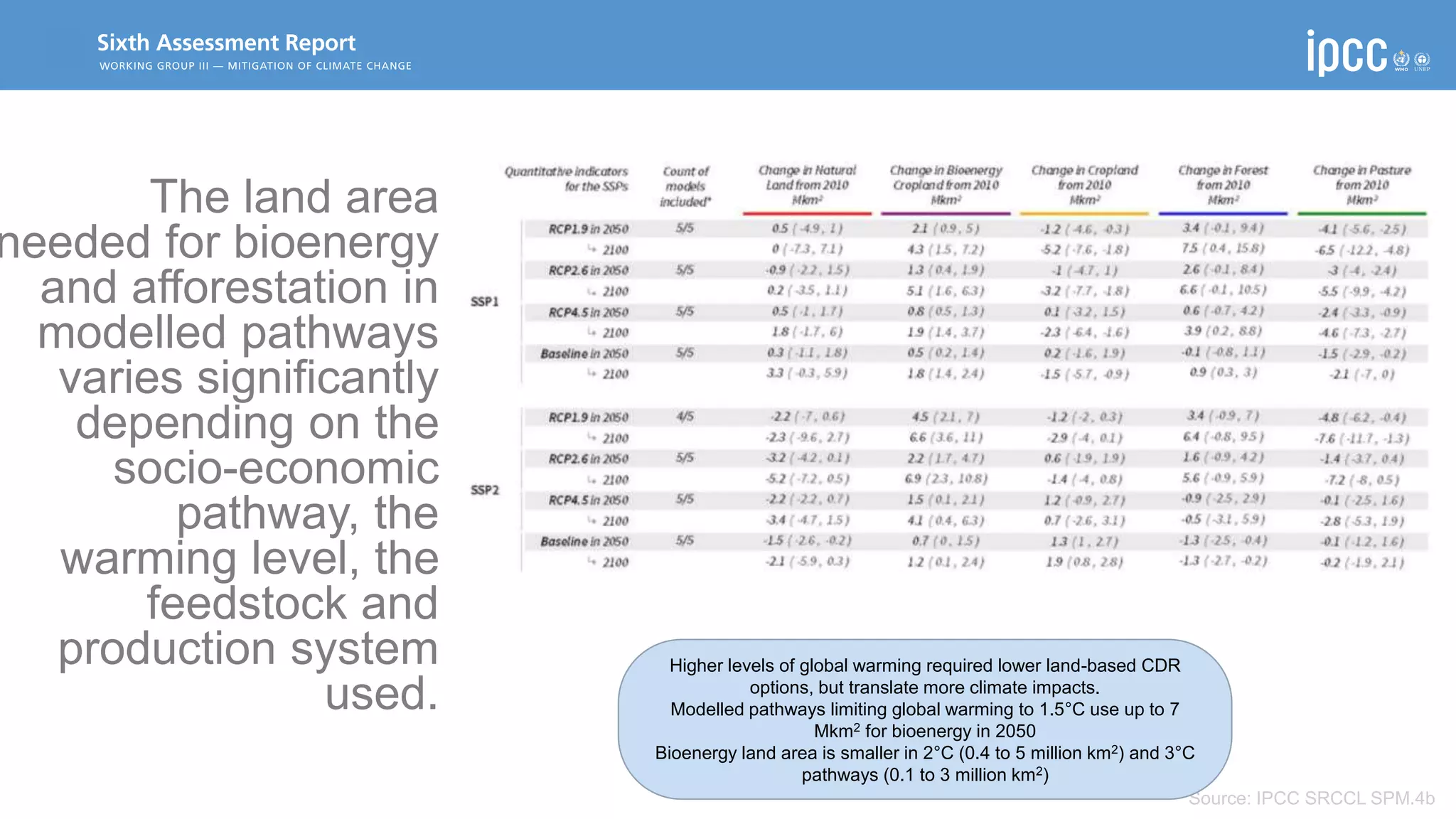 Potential synergies and trade-offs effects of large scale expansion of ...