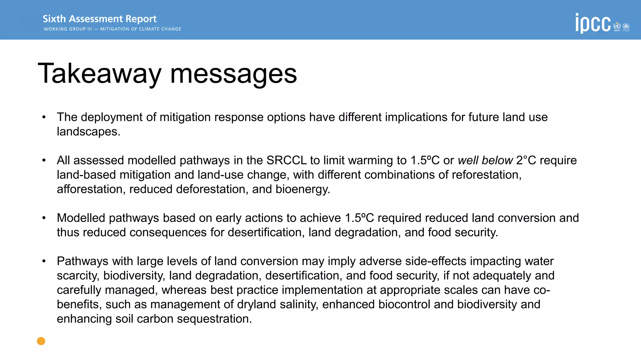Potential synergies and trade-offs effects of large scale expansion of ...