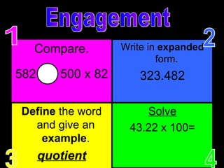 4 corners math | PPT
