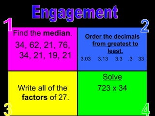 4 corners math | PPT