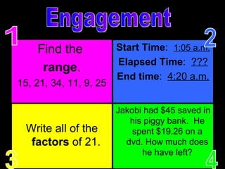 4 corners math | PPT