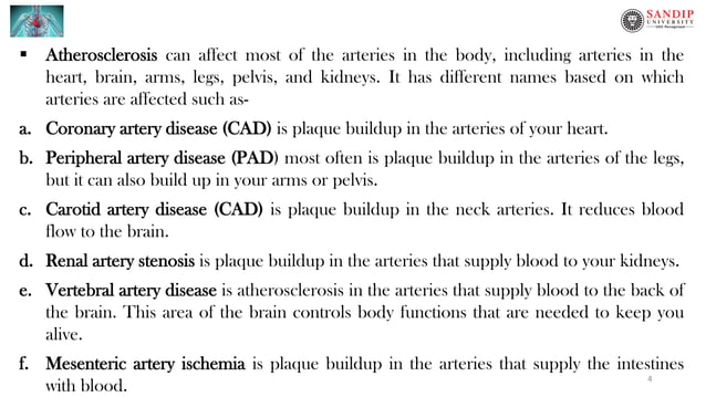 Cardiovascular Pathophysiology- Coronary Atherosclerosis and Arteriosclerosis | PPT