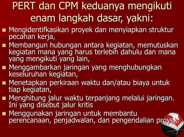CPM DAN PERT | PPT